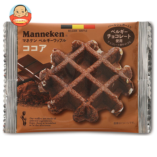 ローゼン マネケン ココアワッフル 30(6×5)個入×(2ケース)｜ 送料無料 ワッフル 洋菓子 焼き菓子 お菓子 おやつ