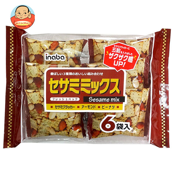 稲葉ピーナツ セサミミックス 6袋×12袋入×(2ケース)｜ 送料無料 お菓子 菓子 おかし ミックス