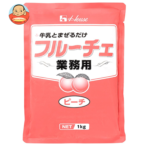 ハウス食品 業務用フルーチェ ピーチ 1kg×6袋入×(2ケース)｜ 送料無料 お菓子 おやつ デザート 業務用 桃