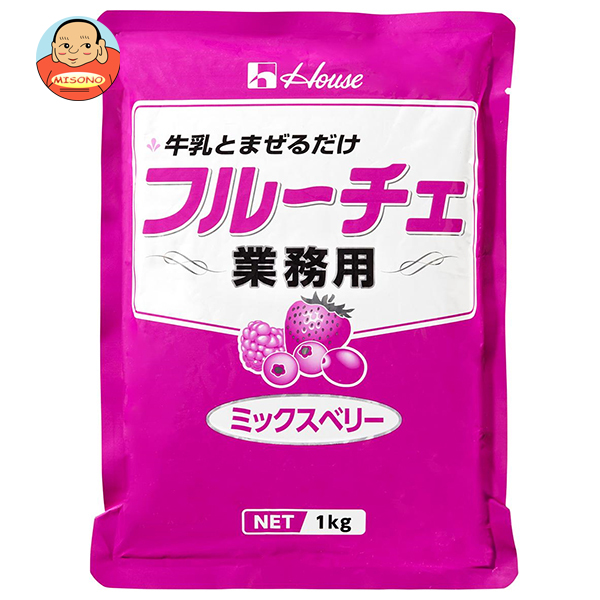 ハウス食品 業務用フルーチェ ミックスベリー 1kg×6袋入×(2ケース)｜ 送料無料 お菓子 おやつ デザート 業務用 ブルーベリー