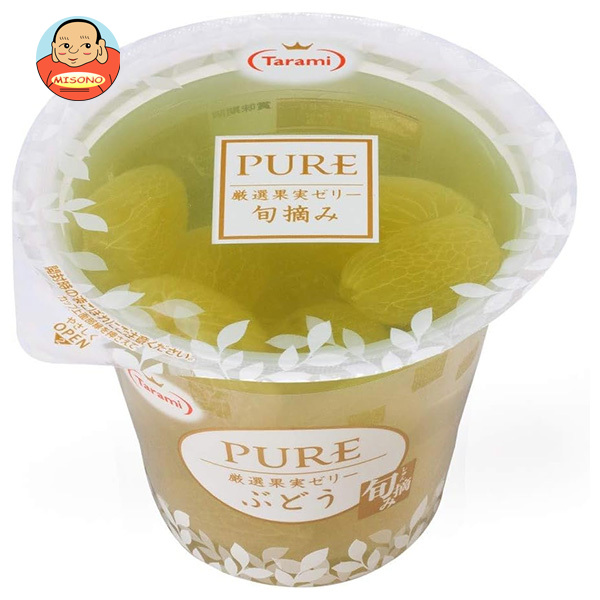 たらみ PURE ぶどうゼリー 270g×18(6×3)個入×(2ケース)｜ 送料無料 ゼリー グレープ お菓子 おやつ