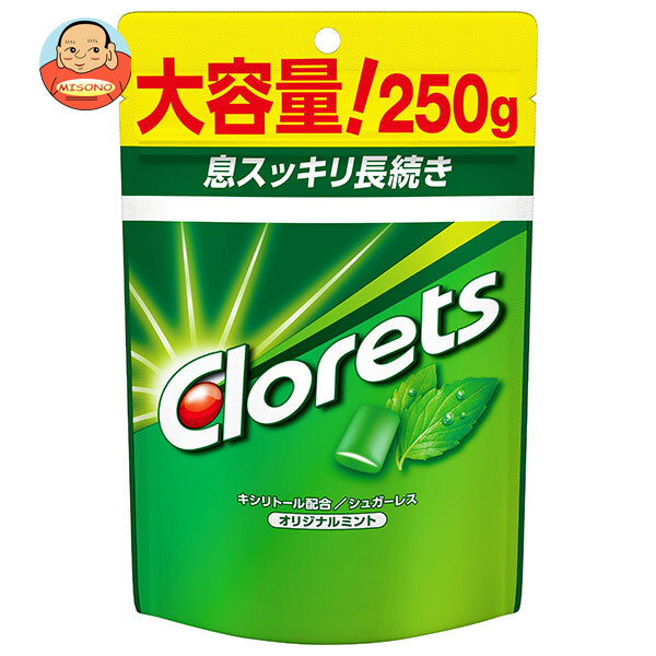 モンデリーズ・ジャパン クロレッツ XPオリジナルミント スタンドパウチ 250g×6個入×(2ケース)｜ 送料無料 お菓子 ガム パウチ クロレッツ オリジナルミント ミント