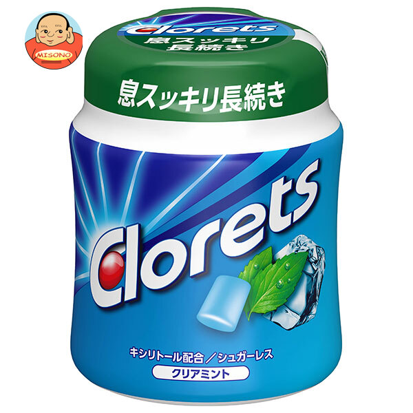 モンデリーズ・ジャパン クロレッツXP クリアミントボトルR(粒ガム) 140g×6個入×(2ケース)｜ 送料無料 お菓子 ガム シュガーレス キシリトール配合