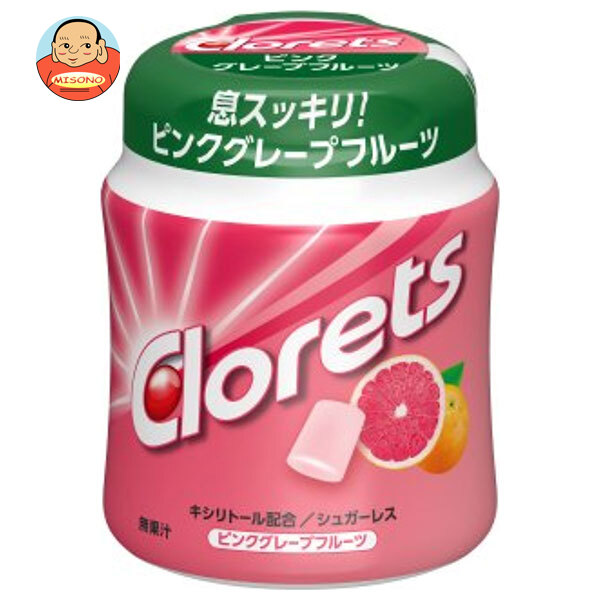 モンデリーズ・ジャパン クロレッツXP ピンクグレープフルーツ ボトル(粒ガム) 130g×6個入×(2ケース)｜ 送料無料 お菓子 ガム シュガーレス キシリトール配合