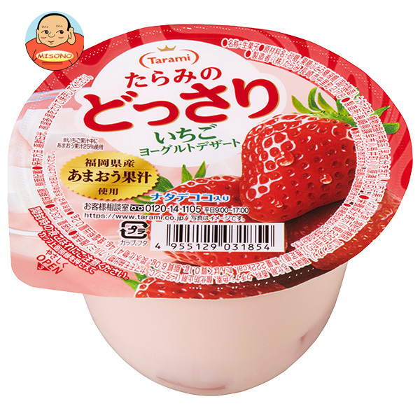 たらみ たらみのどっさり いちごヨーグルトデザート 230g×24(6×4)個入×(2ケース)｜ 送料無料 ゼリー フルーツ フルーツゼリー 果物ゼリー デザート いちご