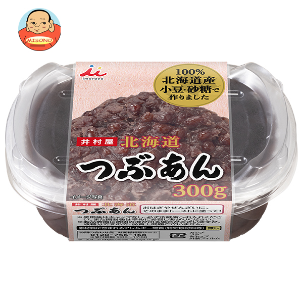 井村屋 北海道つぶあん 300g×12個入×(2ケース)｜ 送料無料 あんこ お菓子 和菓子 製菓材料