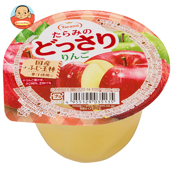 たらみ たらみのどっさり りんご 230g×24(6×4)個入×(2ケース)｜ 送料無料 ゼリー フルーツ フルーツゼリー 果物ゼリー デザート