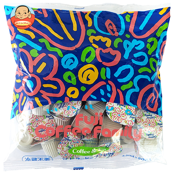 守山乳業 冨士 コーヒーファミリー (4.5ml×50個)×10本入×(2ケース)｜ 送料無料 クリーミー 嗜好品 コーヒー用