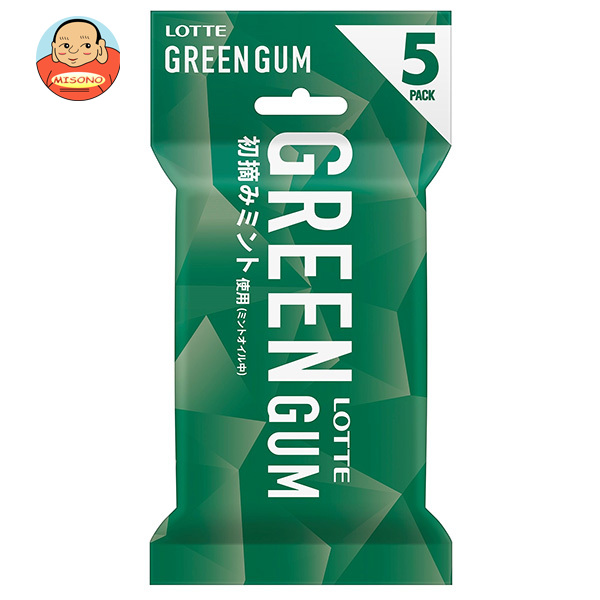 ロッテ グリーンガム 5P×10個入×(2ケース)｜ 送料無料 菓子 板ガム