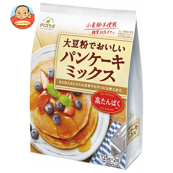 マルコメ ダイズラボ パンケーキミックス 250g×12袋入×(2ケース)｜ 送料無料 大豆粉 グルテンフリー パンケーキミックス まるこめ