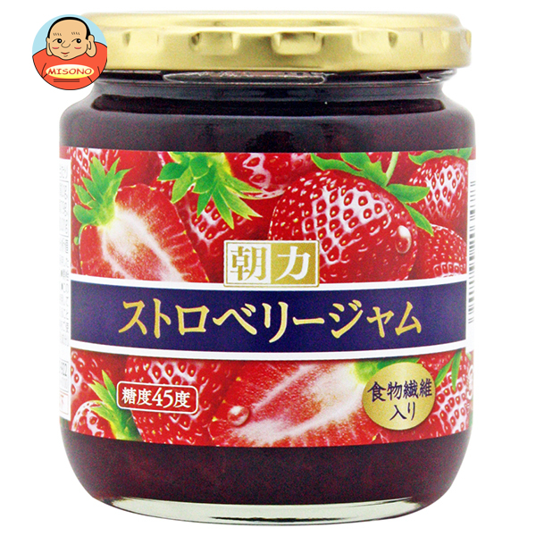 旭フレッシュ モーニングパワー ストロベリージャム 250g瓶×12個入×(2ケース)｜ 送料無料 ジャム 果汁 苺 低糖度