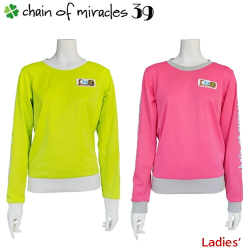 【在庫限り】 ゴルフ ウェア トップス 長袖 ウィンドブレーカー レディース ＵＶ Chain of miracle39 COM39-22-2102 吸汗速乾 女性用 おしゃれ かわいい チェイン オブ ミラクル
