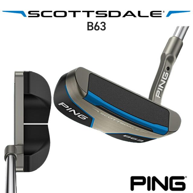 ピン SCOTTSDALE B63 パター ミッドマレット メンズ 右用 スコッツデールパター ビー63 日本正規品 PING