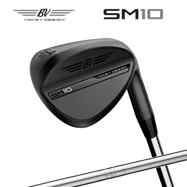 ＼セール／【あす楽対応】タイトリスト VOKEY DESIGN SM10 ウェッジ ジェットブラック 右用 BV105 スチールシャフト 日本正規品 ボーケイ エスエム テン 2024モデル Titleist Jet Black