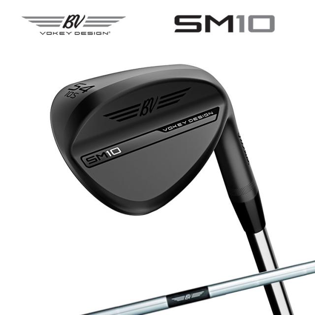 ＼セール／【あす楽対応】タイトリスト VOKEY DESIGN SM10 ウェッジ ジェットブラック 右用 Dynamic Gold スチールシャフト 日本正規品 ボーケイ エスエム テン 2024モデル Titleist Jet Black