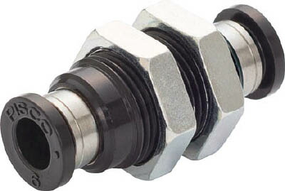 日本ピスコ:ピスコ チューブフィッティング 隔壁ユニオン PM6 “チューブフィッティング 隔壁ユニオン” (1個) オレンジブック ...