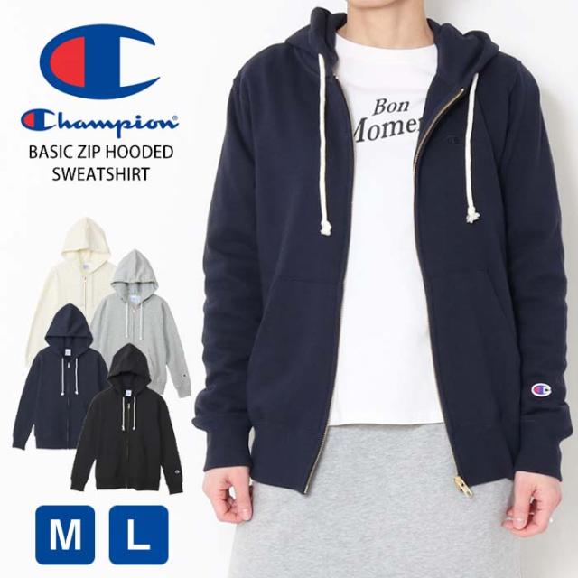 チャンピオン ジップパーカー 25SS レディース スウェット パーカー 羽織り Champion ジップアップ 春夏 裏毛 パイル地 綿 CW-Y108 ウィンメンズ トレーナー 薄手 ...