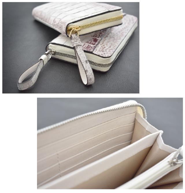 アウトレット クロコダイル 本革 長財布 ヒマラヤ ラウンドファスナー