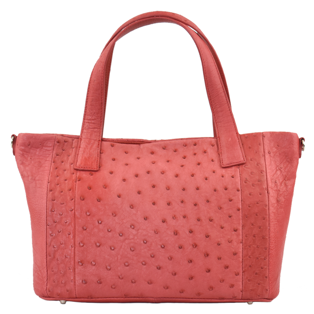 オーストリッチ 本革 2way ハンドバッグ レディース 女性 ショルダー