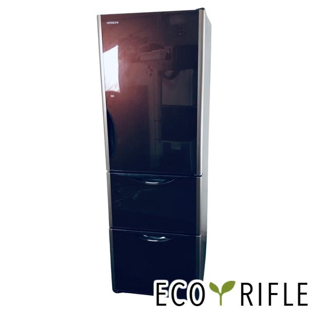 【中古】 【自社配送エリア内限定】 日立 HITACHI 冷蔵庫 2018年製 3ドア 375L ブラウン ファン式 右開き R-S3800HV(XT) ファミリー 大型 300L以上 送料無料 設置無料 地域限定 埼玉 東京 千葉 神奈川 RANK_B