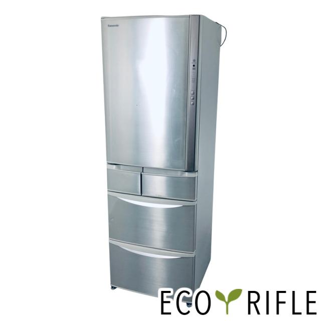 【中古】 【自社配送エリア内限定】 パナソニック Panasonic 冷蔵庫 2017年製 5ドア 406L シャンパン ファン式 左開き NR-E413VL-N ファミリー 大型 400L以上 送料無料 設置無料 地域限定 埼玉 東京 千葉 神奈川 RANK_B