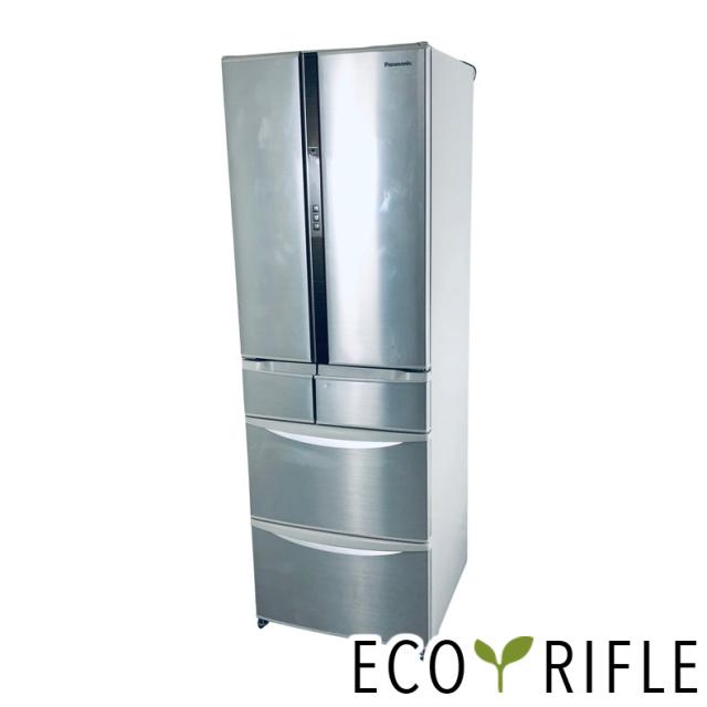 【中古】 【自社配送エリア内限定】 パナソニック Panasonic 冷蔵庫 2017年製 6ドア 411L シャンパン ファン式 観音開き NR-F412V-N ファミリー 大型 400L以上 送料無料 設置無料 地域限定 埼玉 東京 千葉 神奈川 RANK_B