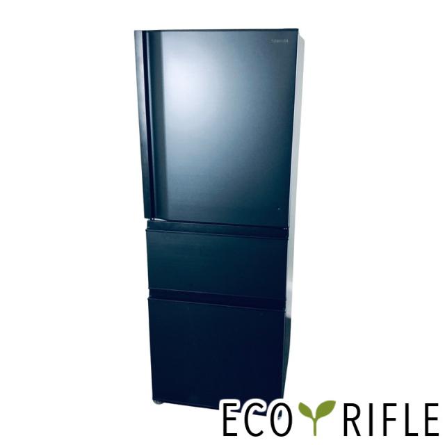 【中古】 【自社配送エリア内限定】 東芝 TOSHIBA 冷蔵庫 2024年製 3ドア 326L マットチャコール ファン式 右開き GR-V33SC(KZ) ファミリー 大型 300L以上 送料無料 設置無料 地域限定 埼玉 東京 千葉 神奈川 RANK_B