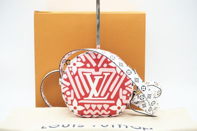 ☆安心の3大保証☆ Aランク ≪LOUIS VUITTON ルイ ヴィトン/ショルダーバッグ≫ M45364 LVクラフティ ボワットシャポースープル レッド ホワイト