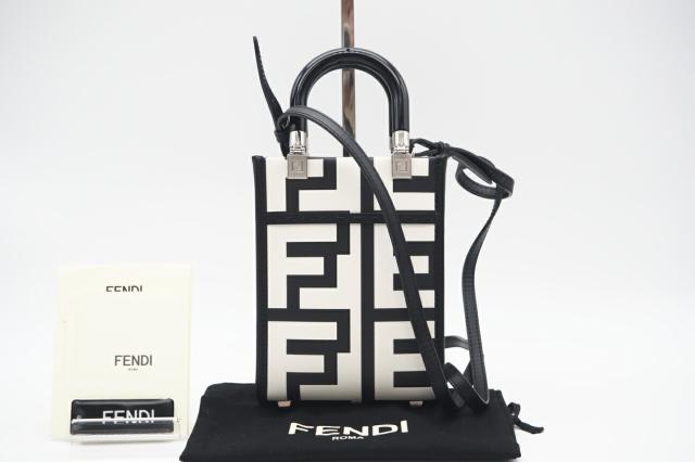 ☆安心の3大保証☆ ABランク ≪FENDI フェンディ/2WAYバッグ≫ 8BS051 サンシャイン フェンディ×マークジェイコブス ショッパースモール 送料無料