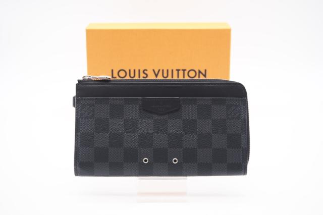 ☆安心の3大保証☆ Aランク ≪LOUIS VUITTON ルイ ヴィトン/L字ファスナー長財布≫ N60379 ダミエ グラフィット ジッピー ドラゴンヌ ブラック グレー
