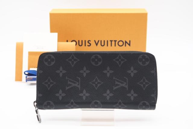 ☆安心の3大保証☆ Bランク ≪LOUIS VUITTON ルイ ヴィトン/ジッピーウォレット≫ M62295 モノグラム エクリプス ヴェルティカル ブラック グレー