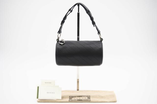 ☆安心の3大保証☆ Aランク ≪GUCCI グッチ/ハンドバッグ≫ 760170 ブロンディ ミニ ワンショルダー レザー ブラック 黒 極美品 送料無料