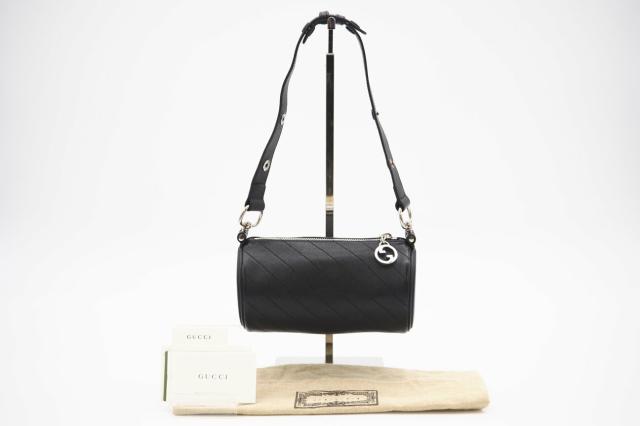 ☆安心の3大保証☆ Aランク ≪GUCCI グッチ/ハンドバッグ≫ 760170 ブロンディ ミニ ワンショルダー レザー ブラック 黒 極美品 送料無料