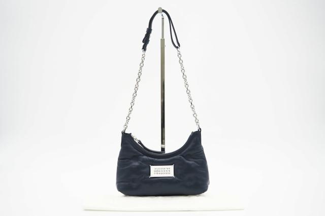 ☆安心の3大保証☆ Aランク ≪MAISON MARGIELA メゾン/ハンドバッグ≫ SB1WG0021 マルジェラ グラムスラム ホーボー マイクロ ショルダーバッグ ネイビー