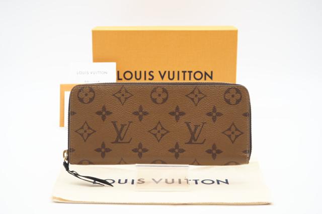 ☆安心の3大保証☆ ABランク ≪LOUIS VUITTON ルイ ヴィトン/ジッピーウォレット≫ M82336 モノグラム リバース ポルトフォイユ クレマンス 送料無料
