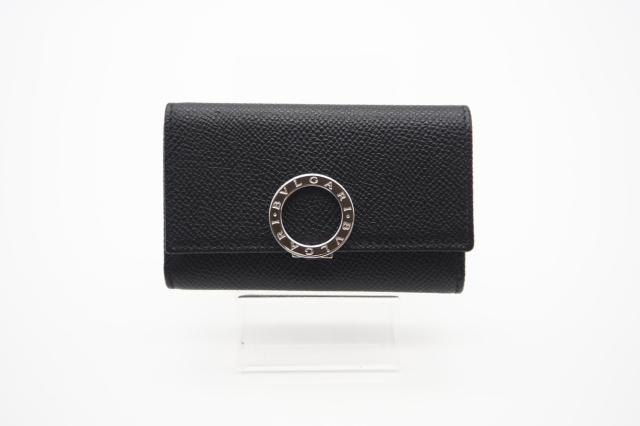 ★3日以内返品可★ BVLGARI ブルガリ ブルガリブルガリ ロゴクリップ キーケース 30422 ブラック