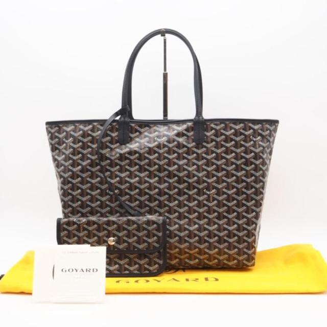 ★3日以内返品可★ GOYARD ゴヤール STLOUIPMLTY01CL01P ゴヤールディンキャンバス シュヴロッシュカーフスキン サンルイPM ブラック ブラウン ホワイト バッグ
