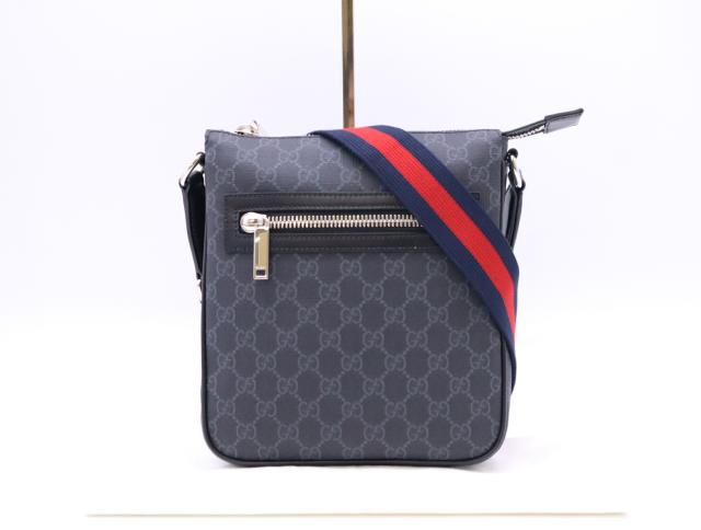 ★3日以内返品可★ GUCCI グッチ 792082 GG ブラック レザー スモール メッセンジャーバッグ ブラック グレー ネイビー レッド バッグ