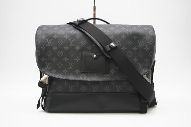 ★3日以内返品可★ LOUIS VUITTON ルイ ヴィトン M40510 メッセンジャーヴォワヤージュ MM ブラック グレー バッグ