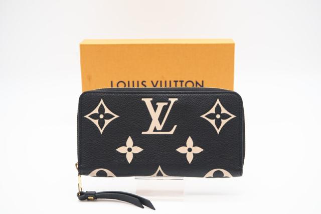 ★３日以内返品可★ LOUIS VUITTON ルイ ヴィトン M80481 モノグラム アンプラント バイカラー ジッピーウォレット 財布