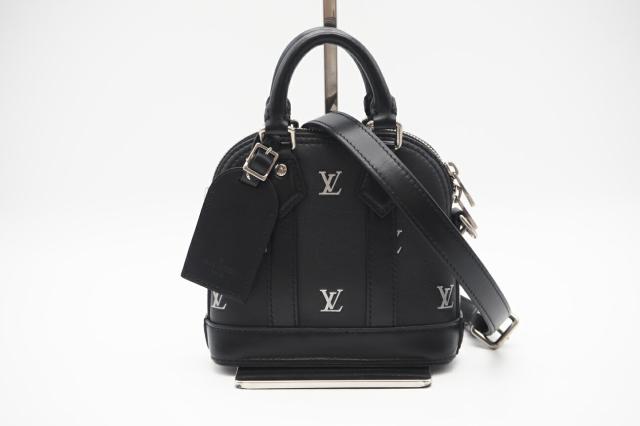 ★３日以内返品可★ LOUIS VUITTON ルイ ヴィトン M83184 カーフスキン ナノアルマ ファレル ウィリアムス ブラック バッグ