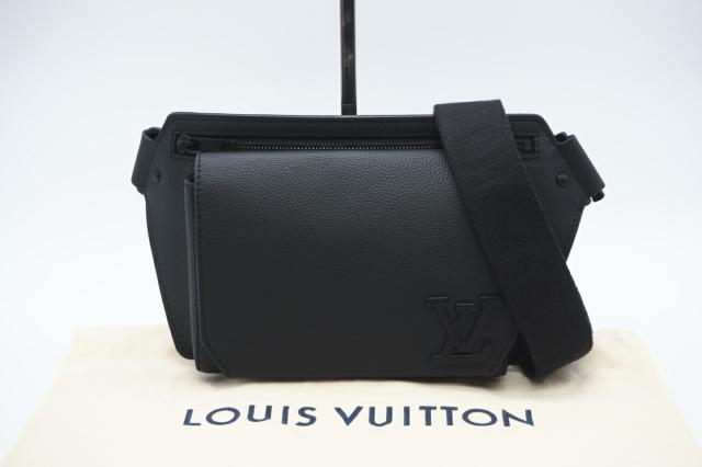★３日以内返品可★ LOUIS VUITTON ルイ ヴィトン M57081 LVアエログラム テイクオフ スリング ノワール バッグ
