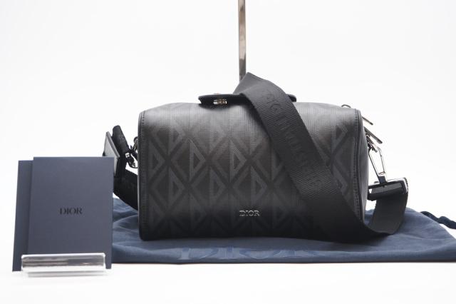 ★３日以内返品可★ Dior ディオール 1ADPO249CDP CDダイヤモンド ランゴ 22 ブラック グレー バッグ