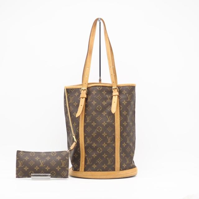 ★３日以内返品可★ LOUIS VUITTON ルイ ヴィトン M42236 モノグラム バケットGM ブラウン バッグ