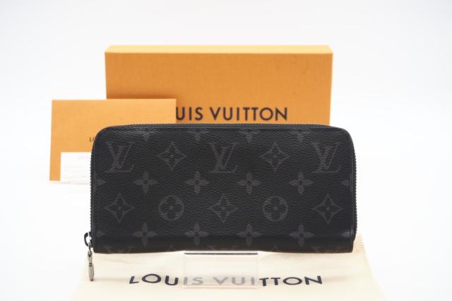 ★３日以内返品可★ LOUIS VUITTON ルイ ヴィトン M11611 モノグラム エクリプス ジッピー ウォレット ホリゾンタル ブラック 長財布