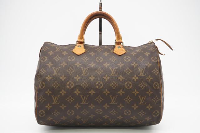 ★３日以内返品可★ LOUIS VUITTON ルイ ヴィトン M41524 モノグラム スピーディ35 ブラウン バッグ