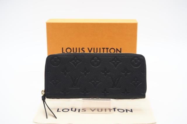 ★３日以内返品可★ LOUIS VUITTON ルイ ヴィトン M60171 モノグラム アンプラント ポルトフォイユ クレマンス ノワール 長財布