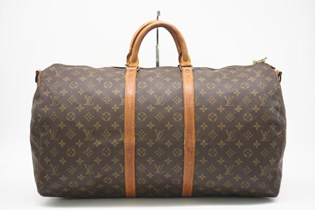 ★３日以内返品可★ LOUIS VUITTON ルイ ヴィトン M41414 モノグラム キーポルバンドリエール55 ブラウン バッグ