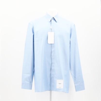 ★3日以内返品可★ MAISON MARGIELA メゾン マルジェラ S50DL0448 ブルー オーガニックコットン 20AW コットン シャツ 極美品