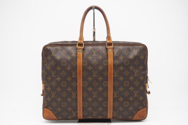 ★3日以内返品可★ LOUIS VUITTON ルイ ヴィトン M40226 モノグラム ポルト ドキュマン ヴォワヤージュ ブラウン ブリーフケース